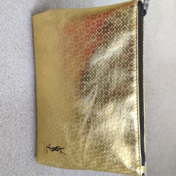 Yves Saint Laurent | Bags | Ysl Pouch Gold And Black | Poshmark